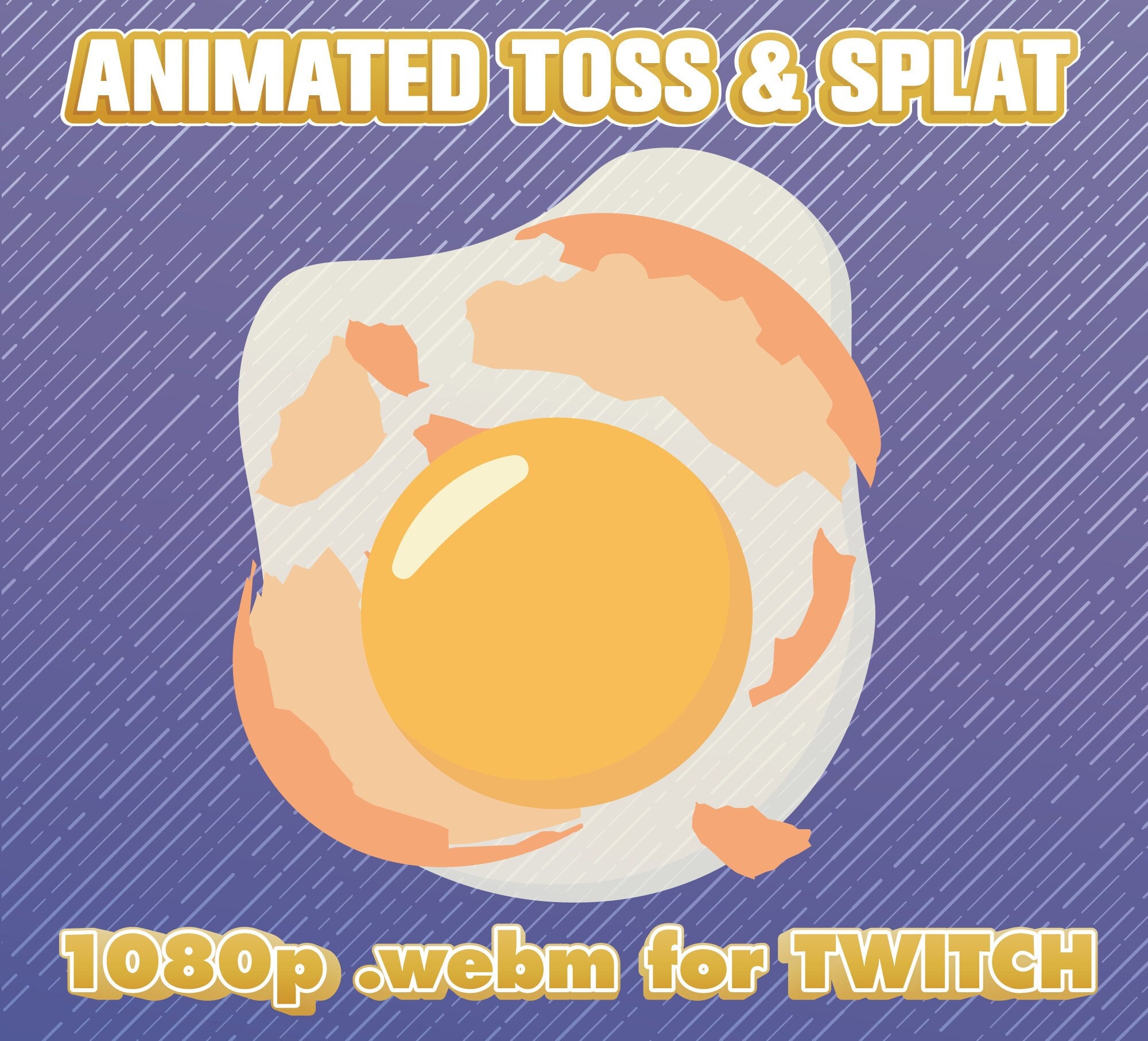 Animated Egg Toss & Splat | Transparent WEBM of an Egg Throw and Splat ...