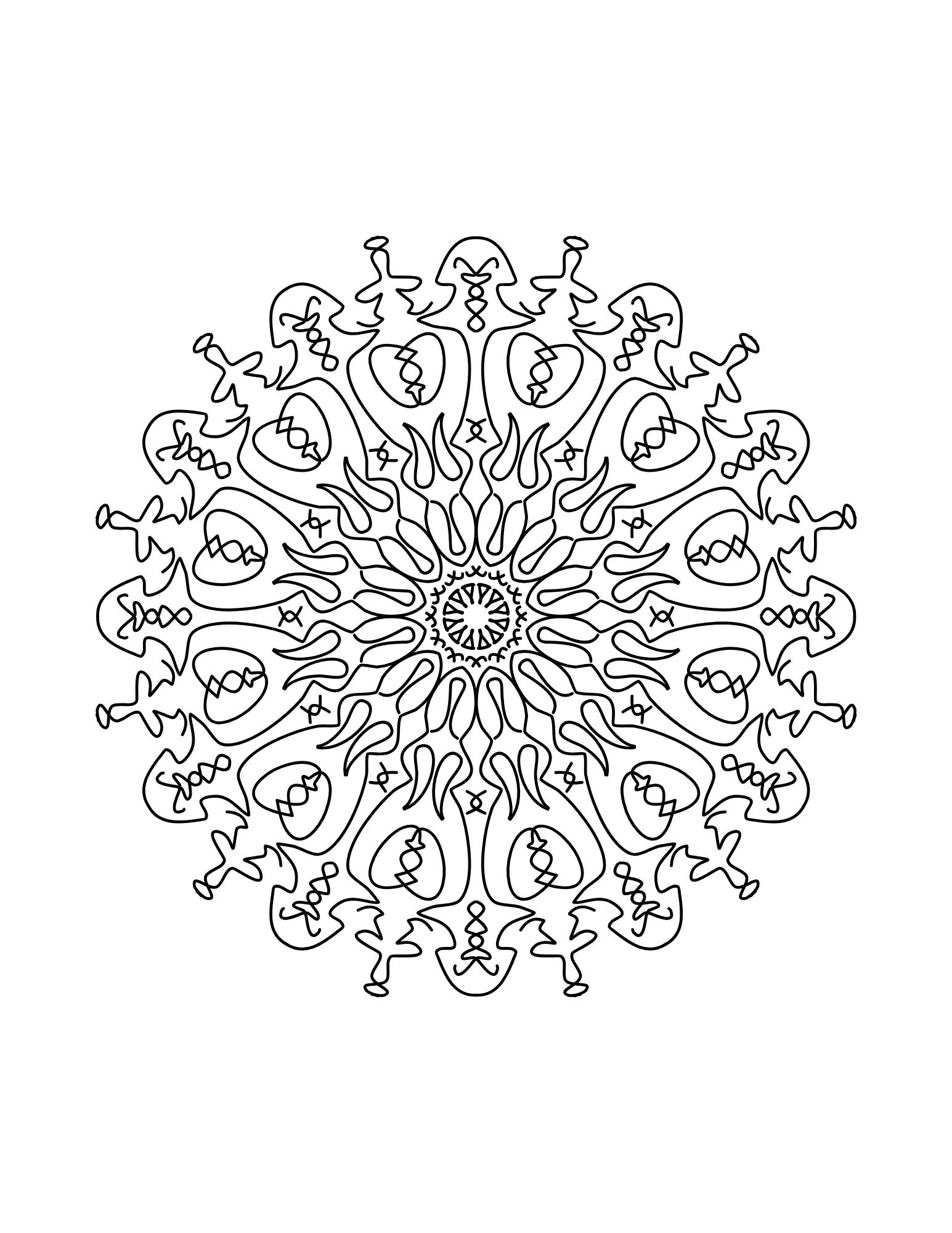 Mandala Coloring Pages Kids Coloring Pages Bundle of 40 Colouring Pages ...