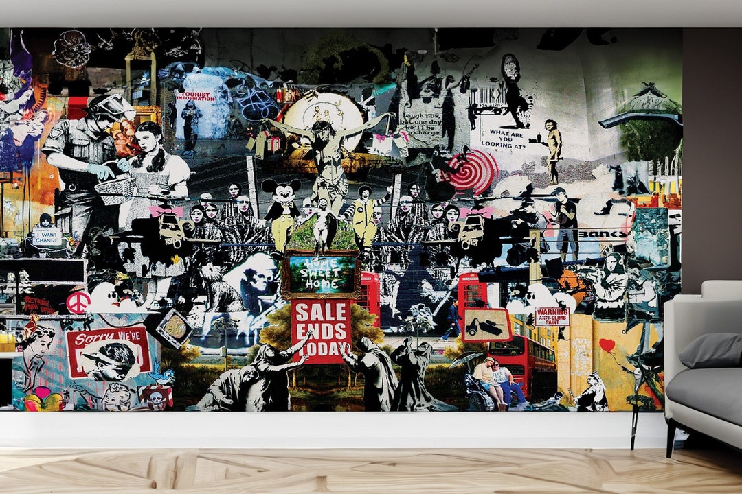 Banksy Graffiti Collage Wallpaper | Urban Street Graffiti | Best of ...