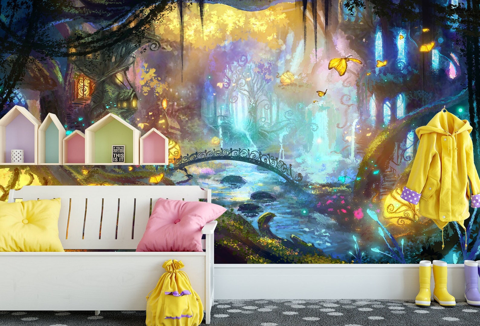 Whimsical Treehouse Retreat Enchanting Forest Hideaway Glowing ...