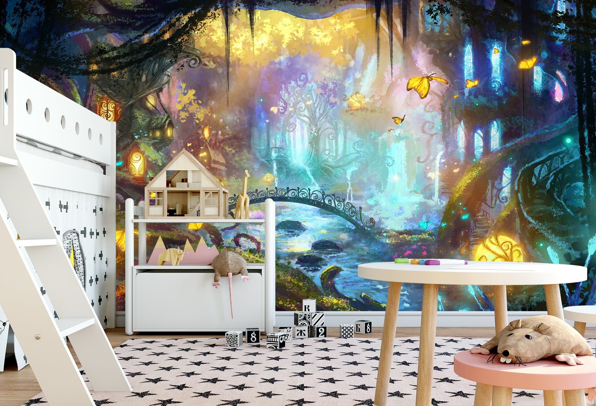Whimsical Treehouse Retreat Enchanting Forest Hideaway Glowing ...