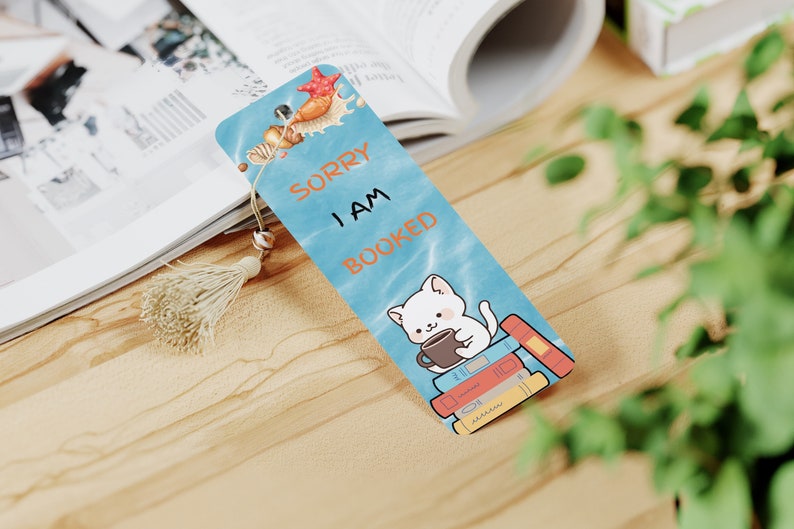 Stacked Books Cats Printable Bookmarks for Book Lovers, Just Another ...