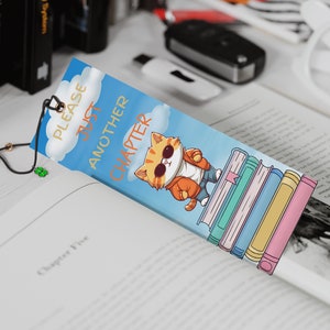 Stacked Books Cats Printable Bookmarks for Book Lovers, Just Another ...