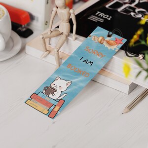 Stacked Books Cats Printable Bookmarks for Book Lovers, Just Another ...