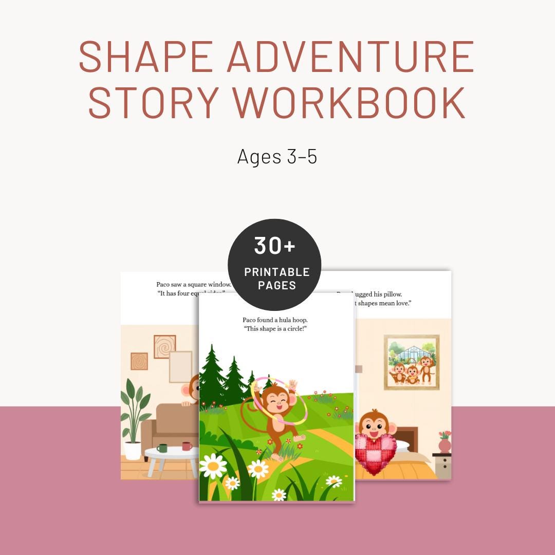 Shapes Adventure for Kids | Preschool Shapes Worksheets | Shape ...