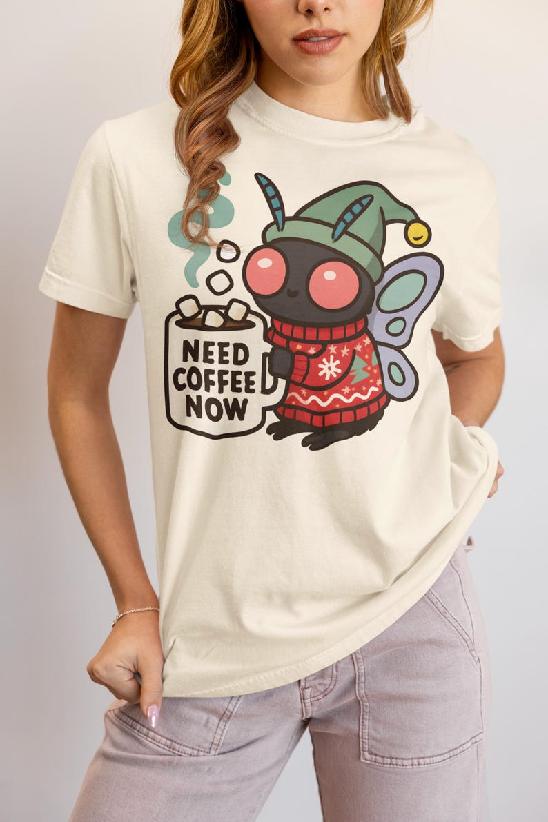 Creepy Cute Xmas Folklore Unisex Meme T-shirt, Coffee Lover Gift ...