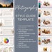Editable CANVA Style Guide Template- Photographers - Etsy