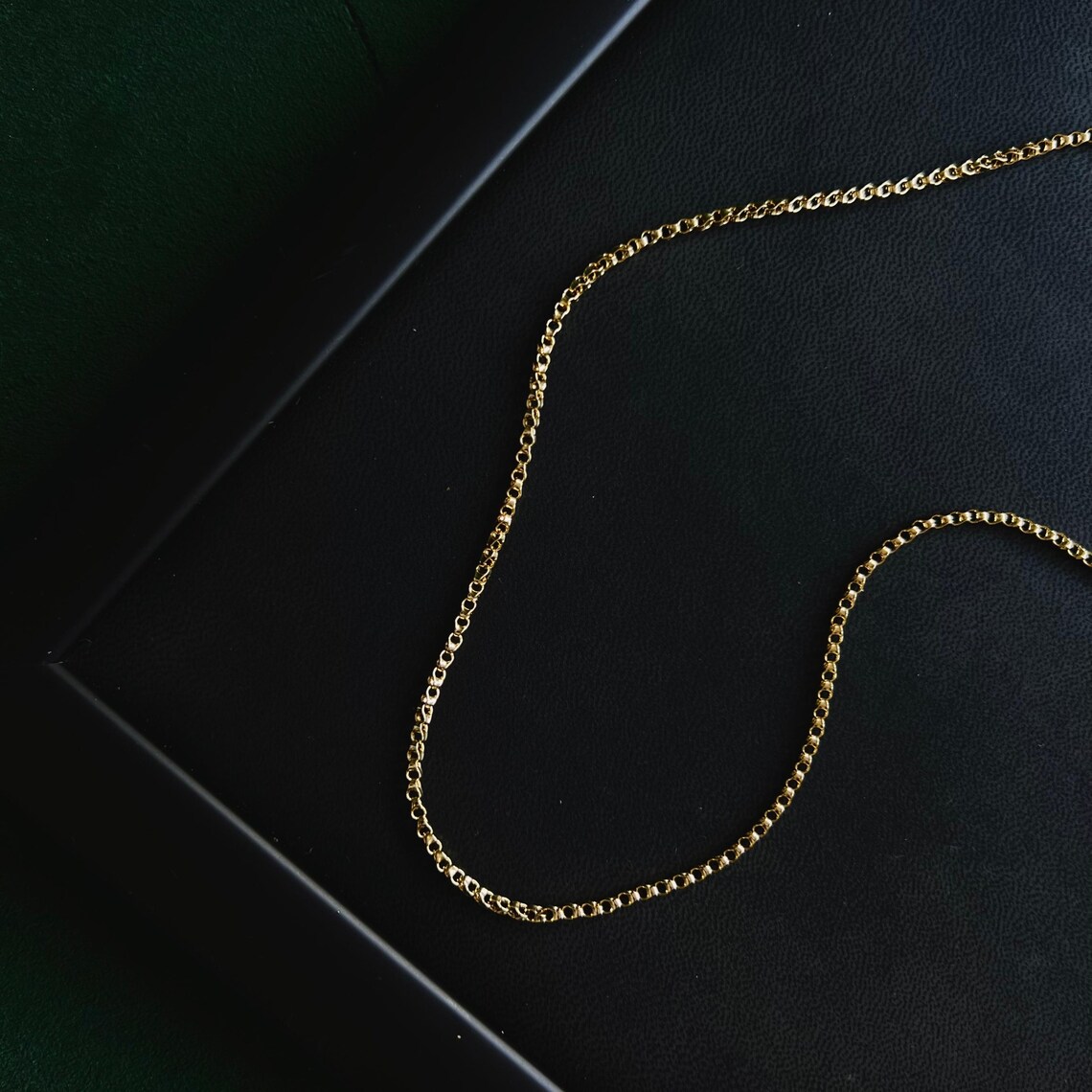 Gold Filled Box Chain Necklace, Gold Mens Chain Necklace, Thick Chain ...
