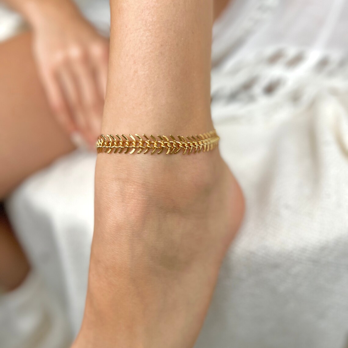 Gold Chain Anklet, Chunky Anklet for Women, Ankle Bracelet for Women ...