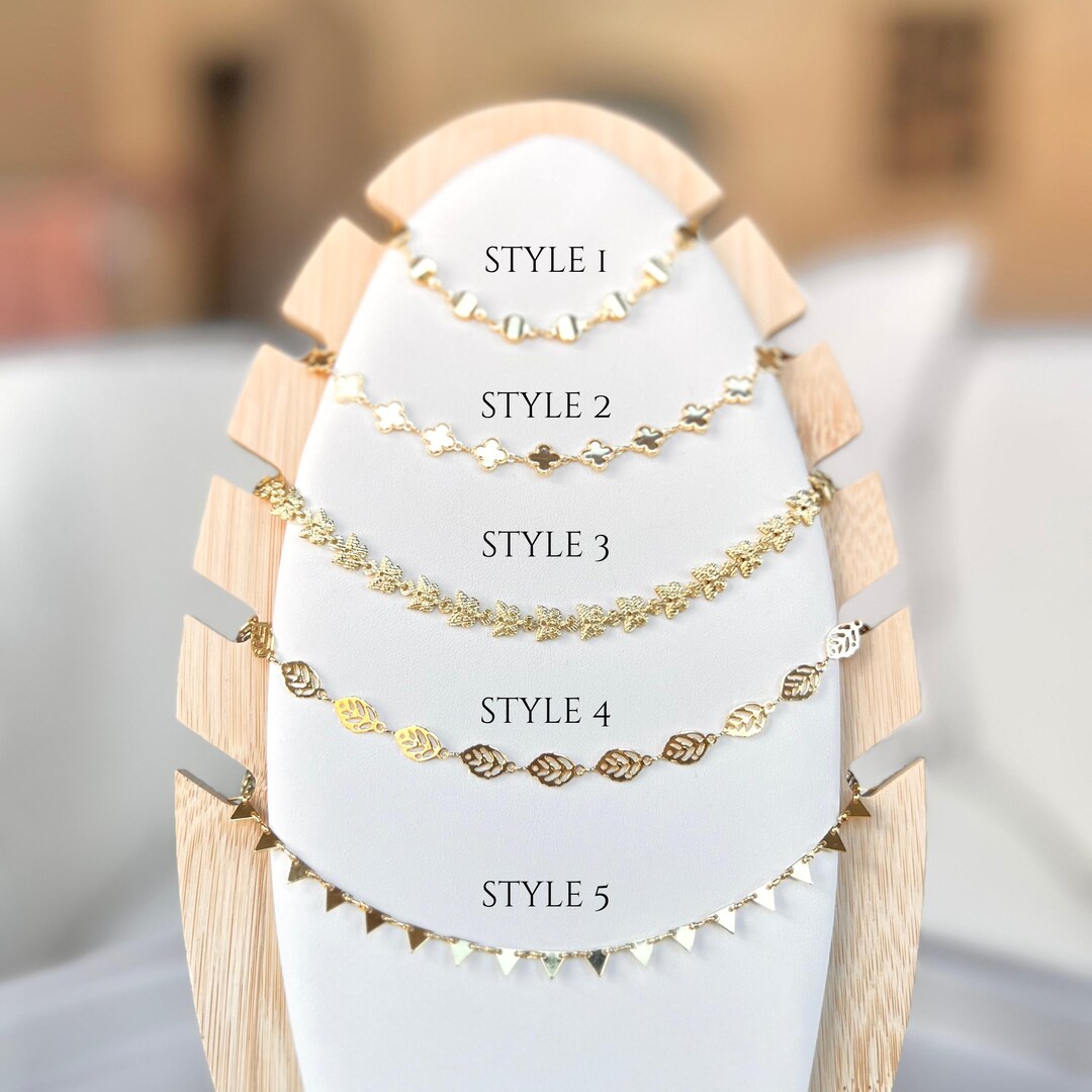 Gold Filled Charm Chain Necklace, 14k Dainty Gold Chain Necklace ...