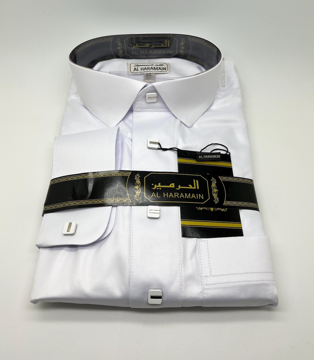 Mens Saudi Thobe Al-haramain White Kandura/dishdashah/jubbah/kamiss ...