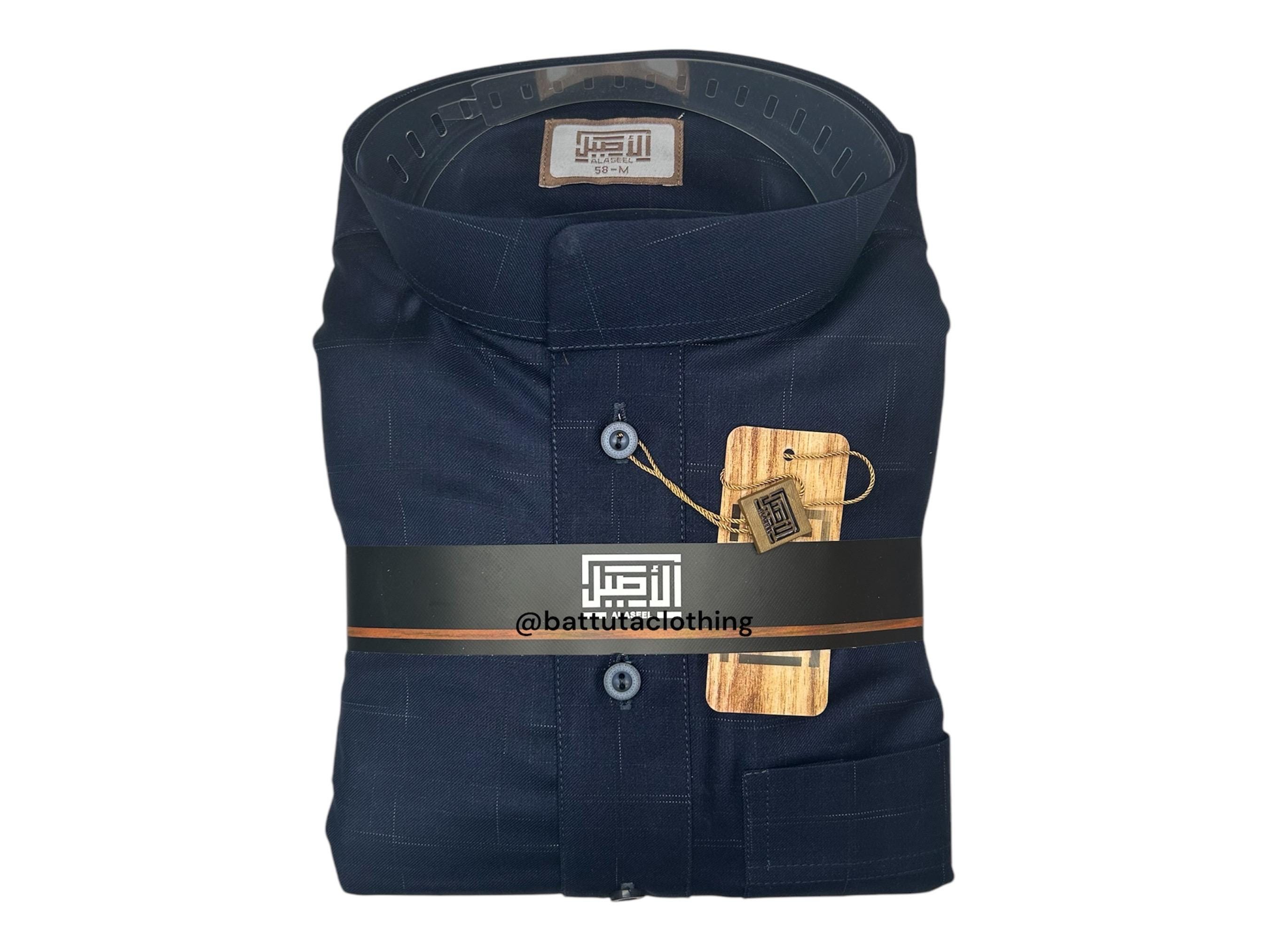 Al Aseel Saudi Thobes - Burgundy, Khaki, Navy | High-quality Men’s ...