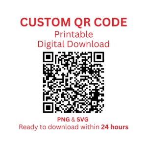 Custom QR Code Digital Download Personalized QR Codes for Business Card ...