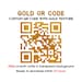 Custom QR Code With Gold Texture Personalized Glitter Qr Code for ...