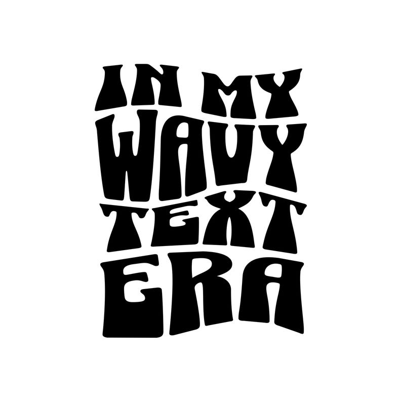 Custom Wavy Text SVG PNG Customize Wavy Text Effect Personalized Wavy ...