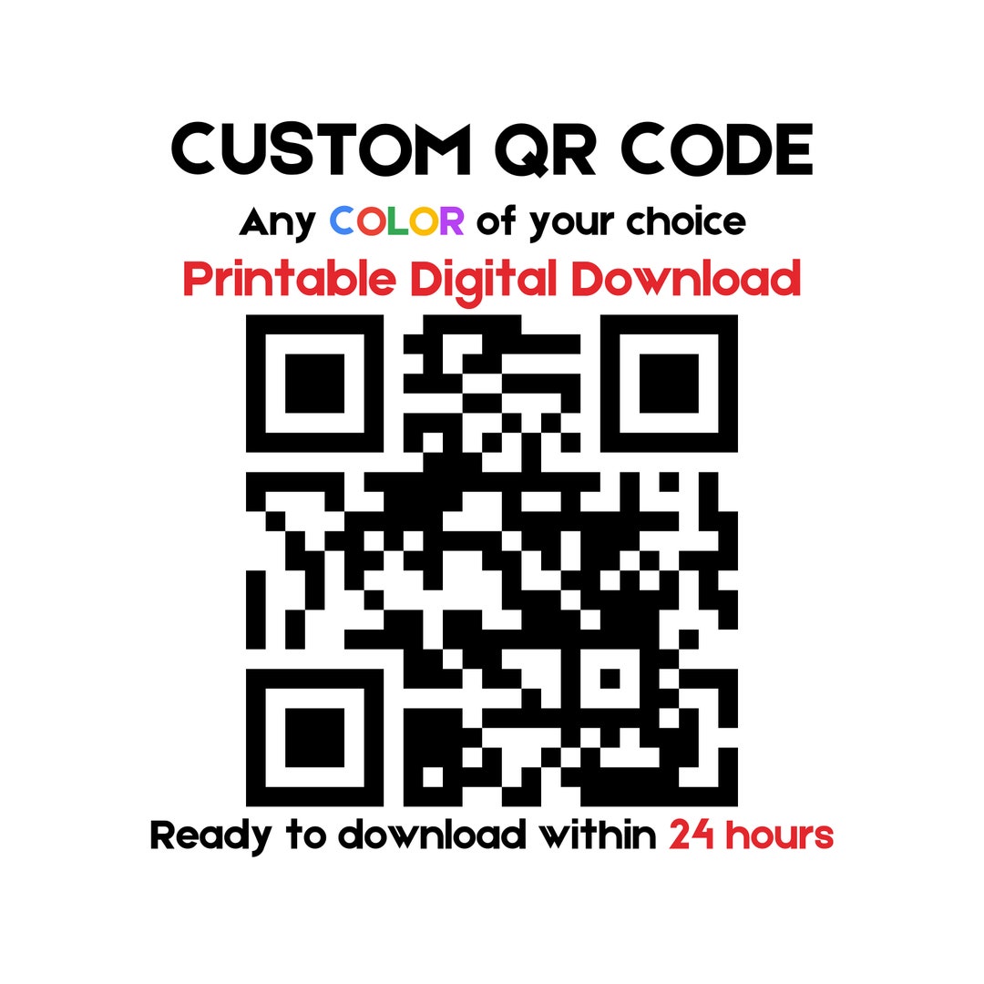 Custom QR Code With Color Options Personalized QR Codes for Business ...