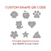 Custom Shape QR Code Printable Personalized Custom-shaped QR Code for ...