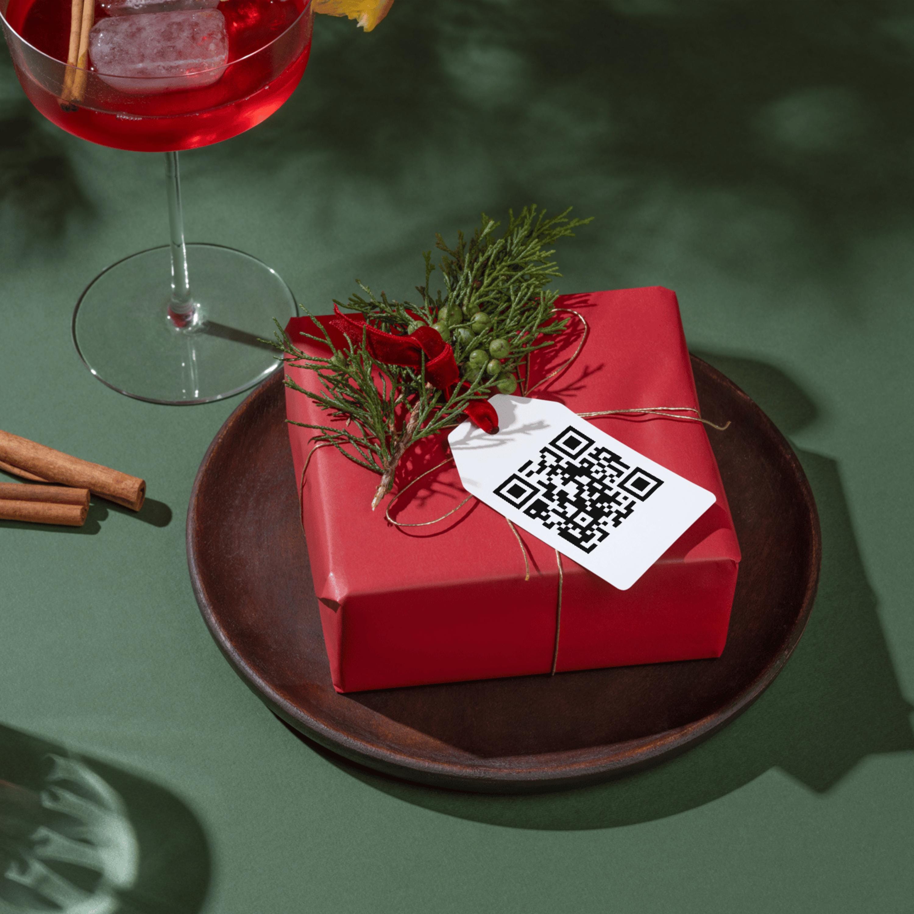 Merry Christmas QR Code Digital Festive Surprise Christmas SVG Holiday ...