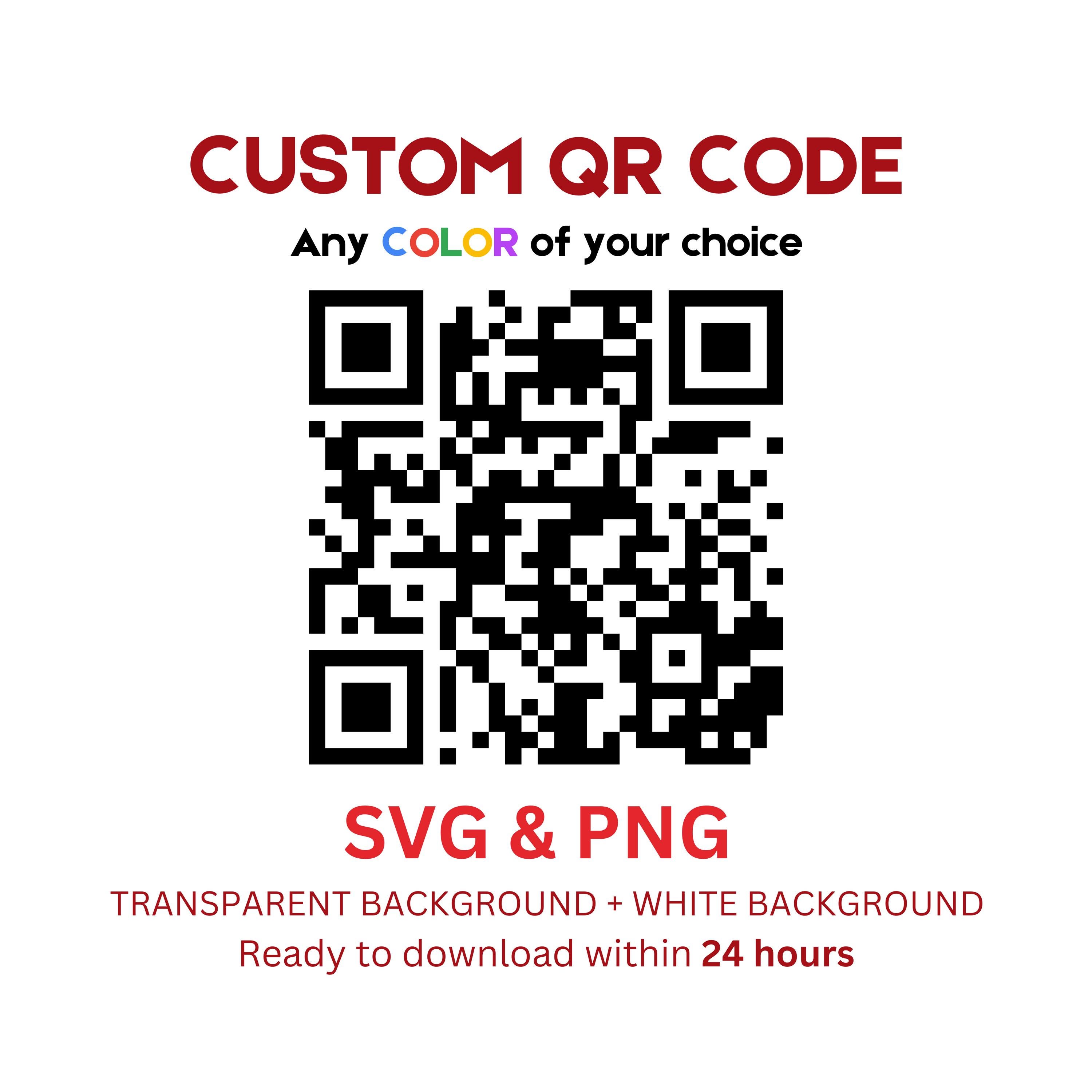 Custom QR Code Digital Download Personalized QR Codes for Business Card ...