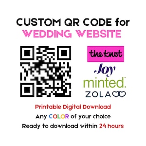 The Knot Qr Code Invitations - Etsy