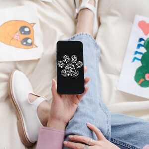 Paw Shaped Custom QR Code in Paw Shape, Personalized Printable Qr Code ...