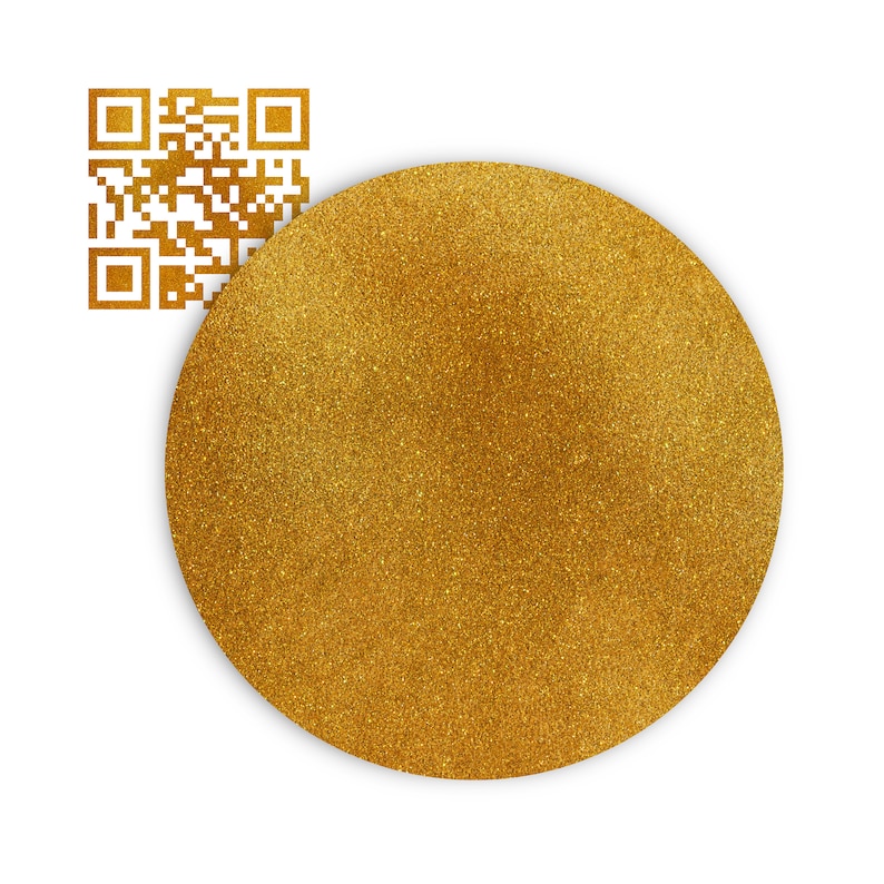 Custom QR Code With Gold Texture Personalized Glitter Qr Code for ...