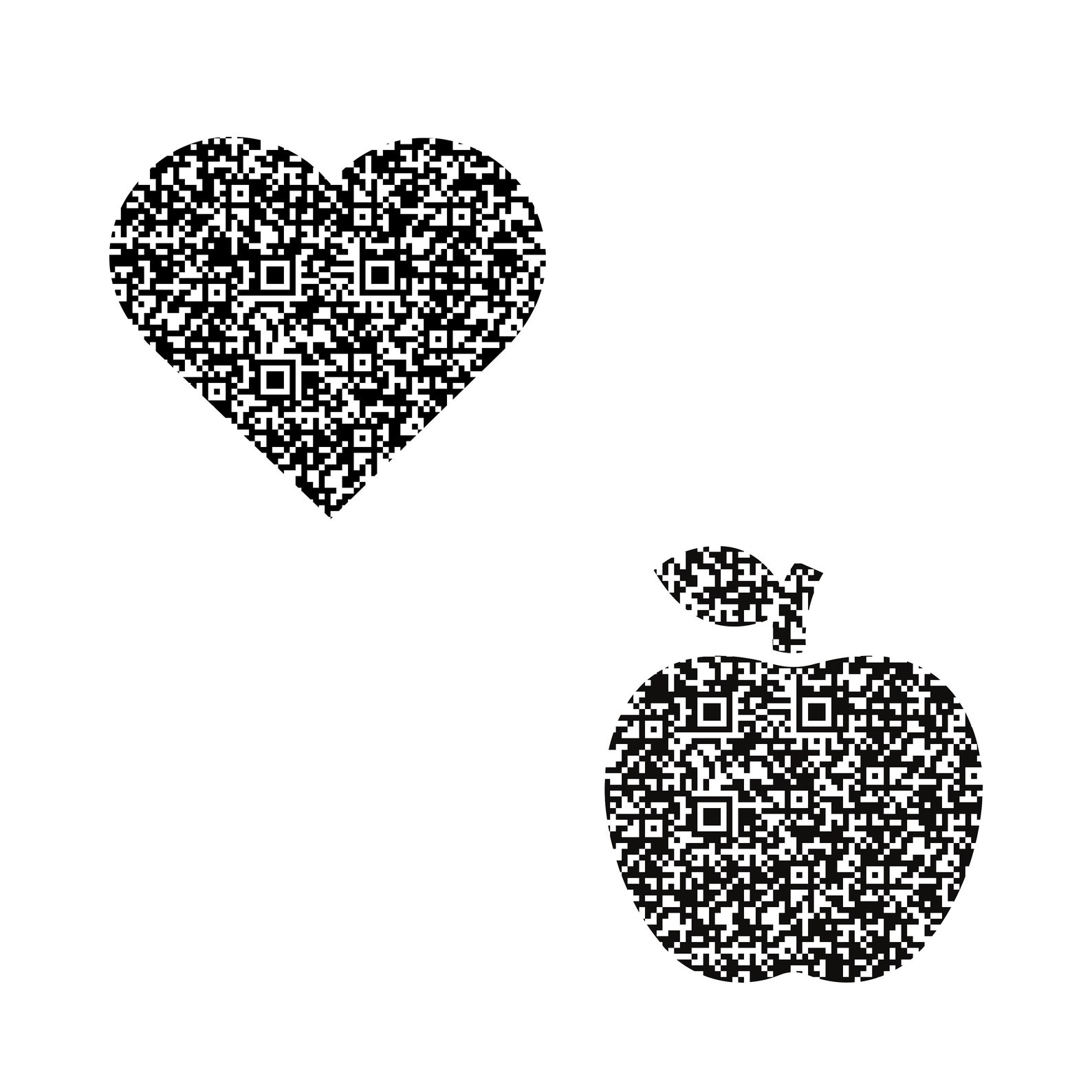 Custom Shape QR Code Printable Personalized Custom-shaped QR Code for ...