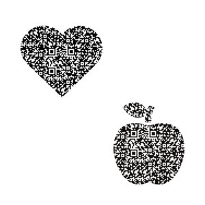 Custom Shape QR Code Printable Personalized Custom-shaped QR Code for ...