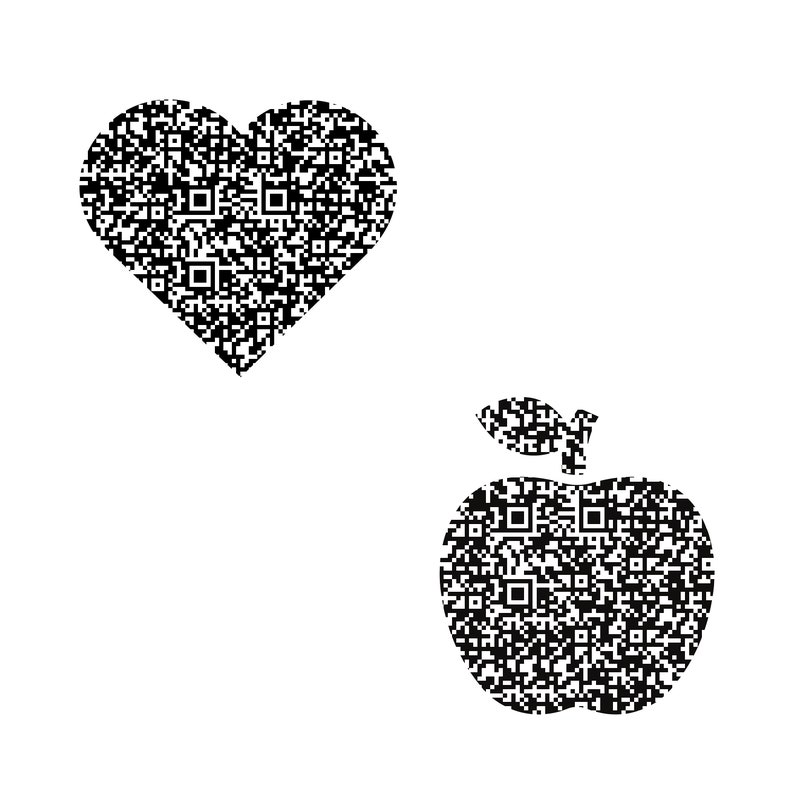 Custom Shape QR Code Printable Personalized Custom-shaped QR Code for ...