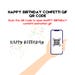 Happy Birthday Animation QR Code Confetti GIF, Interactive Birthday ...