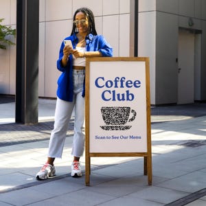 Custom QR Code in Coffee Mug Shape QR Code Coffee Cup Shaped Business ...