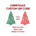 Custom Christmas QR Code in Christmas Tree Shape Festive Red & Green ...
