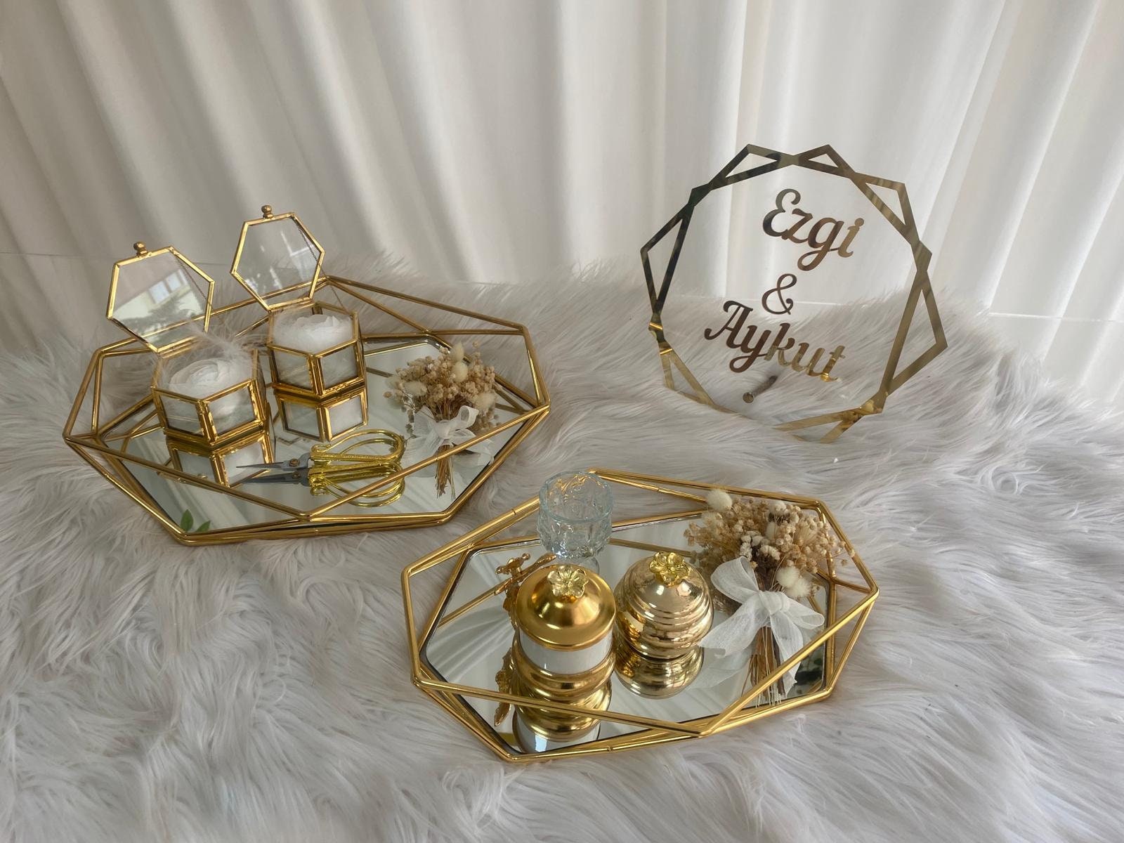 Custom Engagement Tray Set, Wedding Ring Tray, Special Ring Plate ...