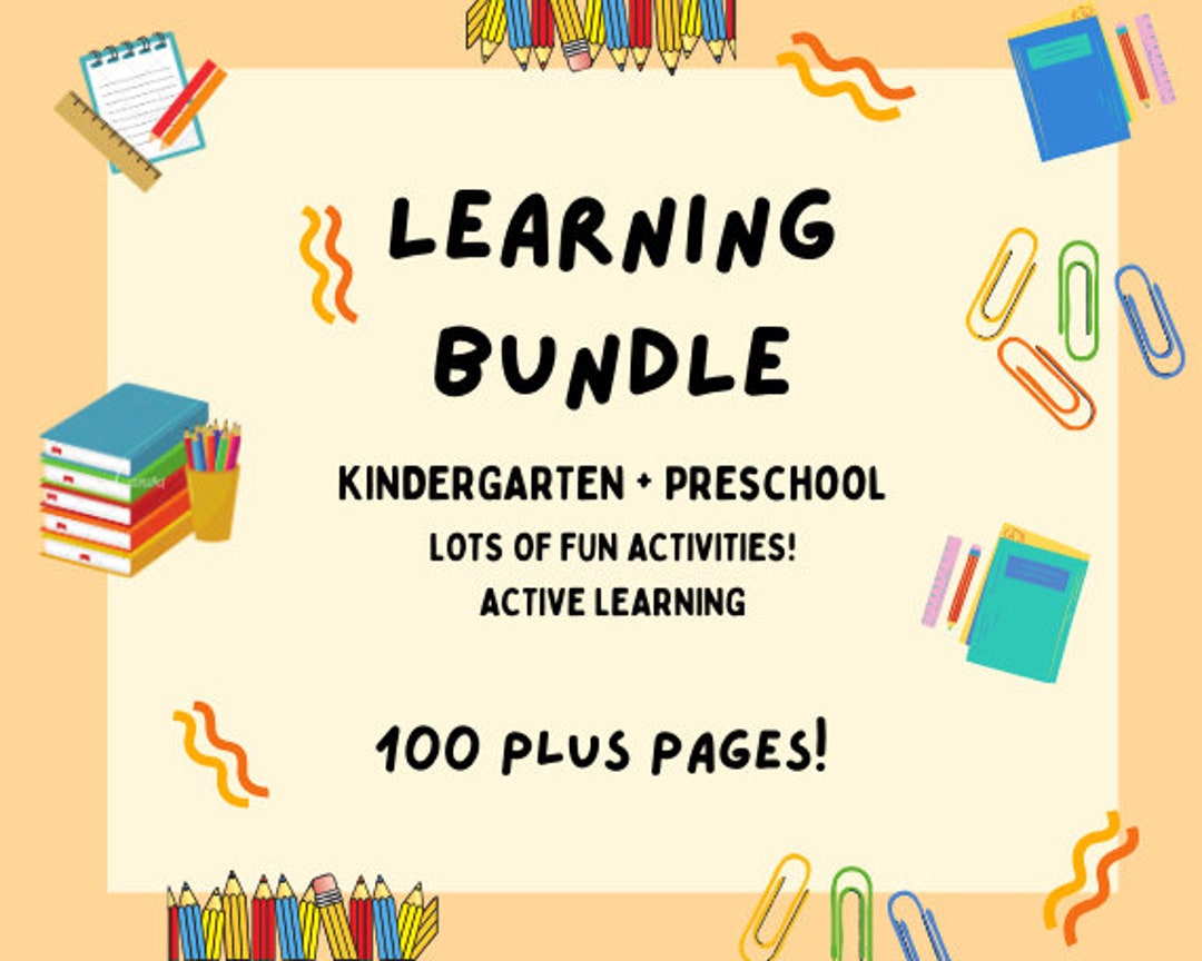 Preschool & Kindergarten Learning Bundle - Educational Activities ...