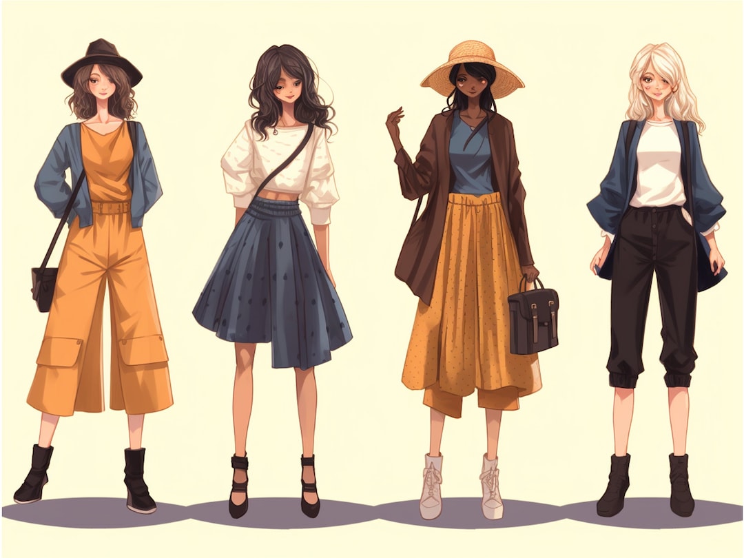 Anime Sirens: Pngs Showcasing the Beauty of Long-legged Characters - Etsy