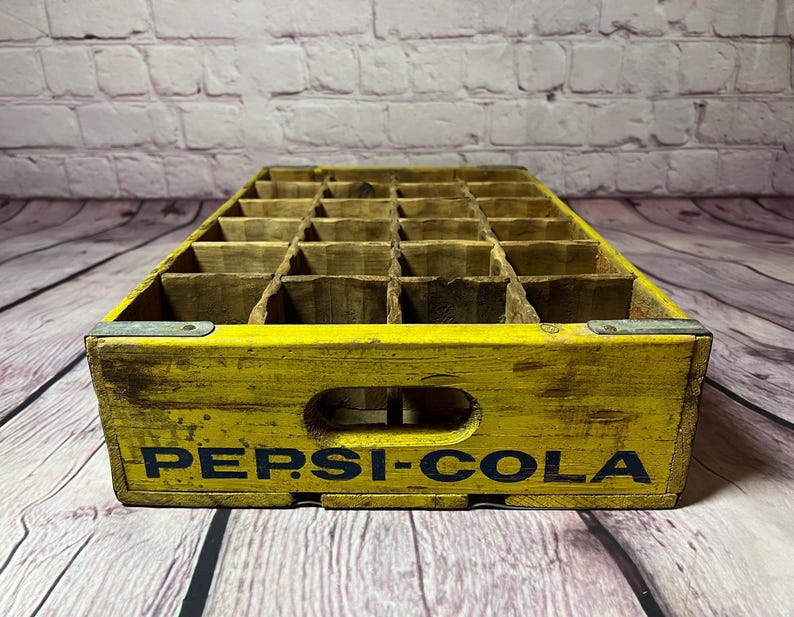 VINTAGE ~ 1960’s Pepsi Cola Wooden Bottle Crates, 24 Pack Crates - Etsy