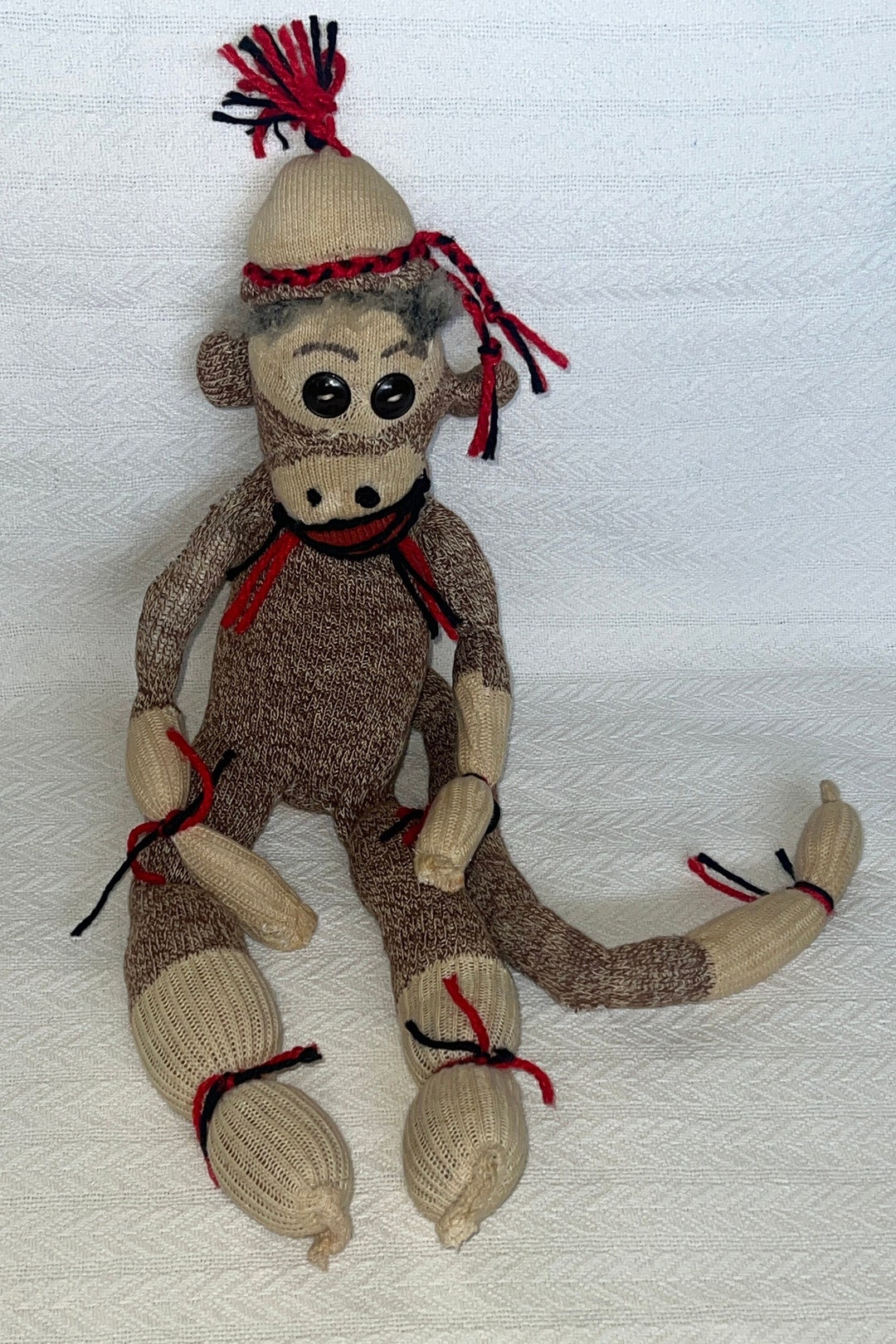 VINTAGE Original 1950s/60s Handmade Sock Monkey, Folk Art, Pop Culture ...