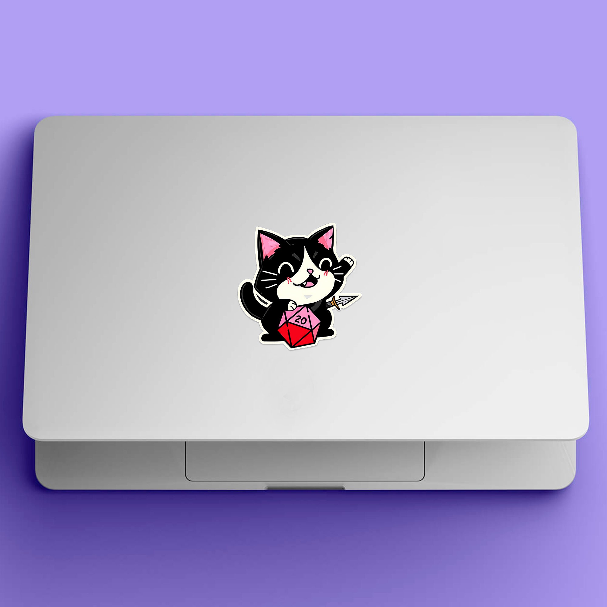 Dungeon Meowster Dnd Sticker, Funny Cat With Dice D20 of Dungeons and ... Dungeon Meowster Dnd Sticker, Funny Cat With Dice D20 of Dungeons and ...