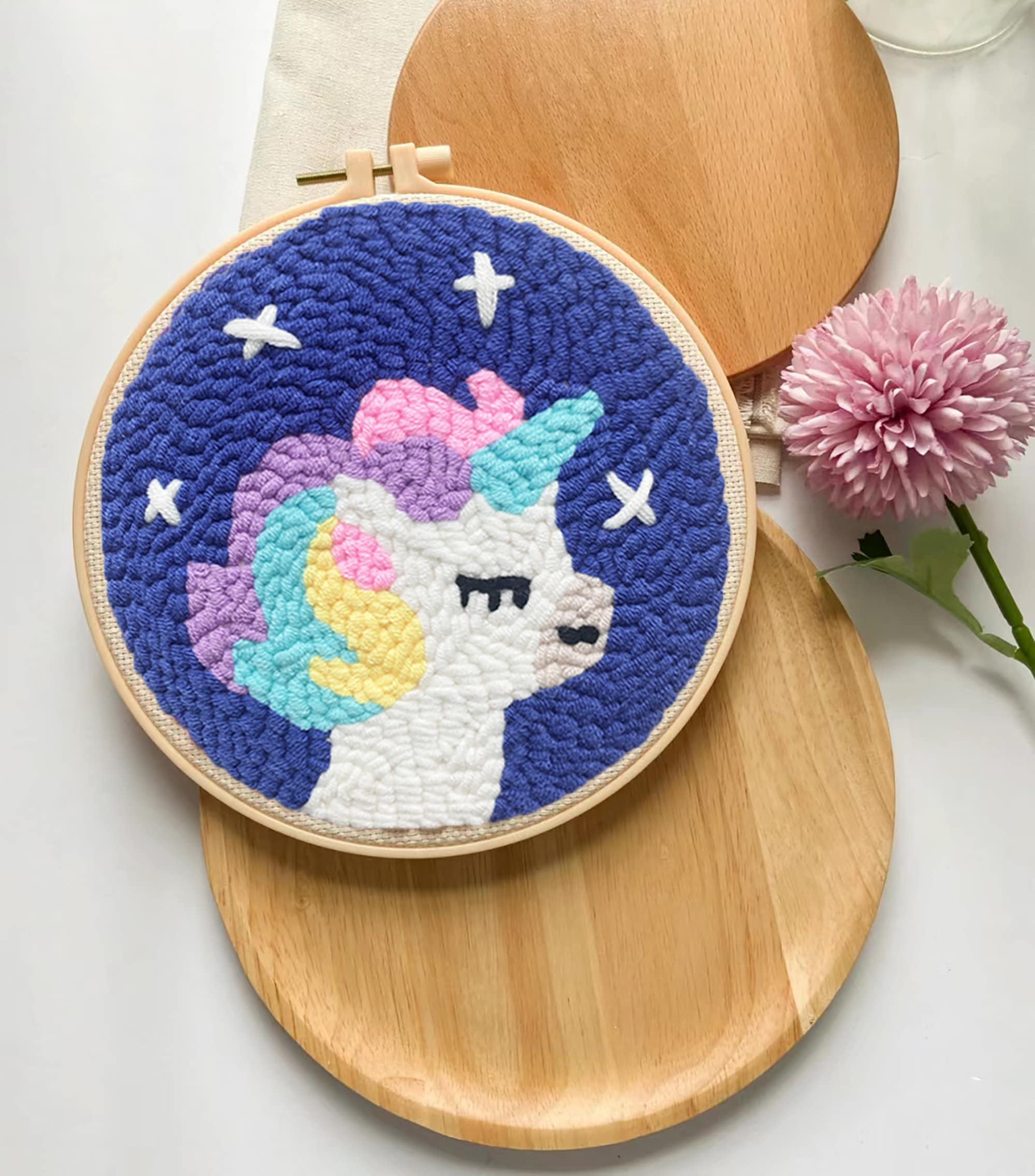 Punch Needle Kit, Punch Embroider Kit, Punch Needle Tool Craft for ...