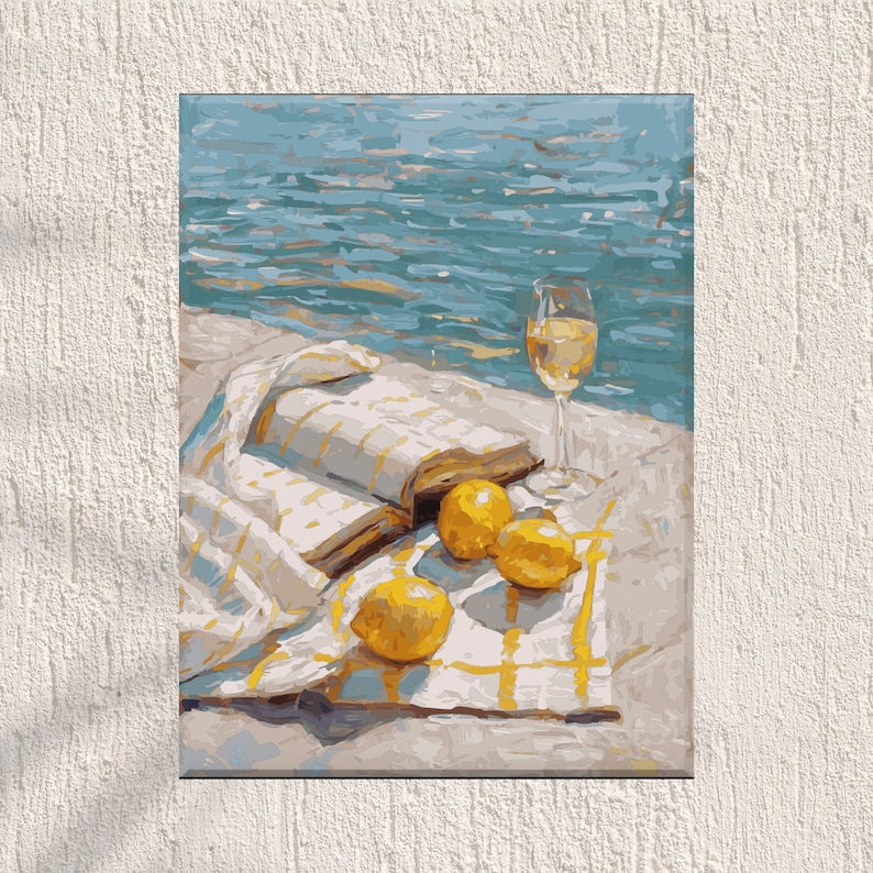 Summer Lemon Fruit Paint by Numbers, Paint by Number Kit Adult ...