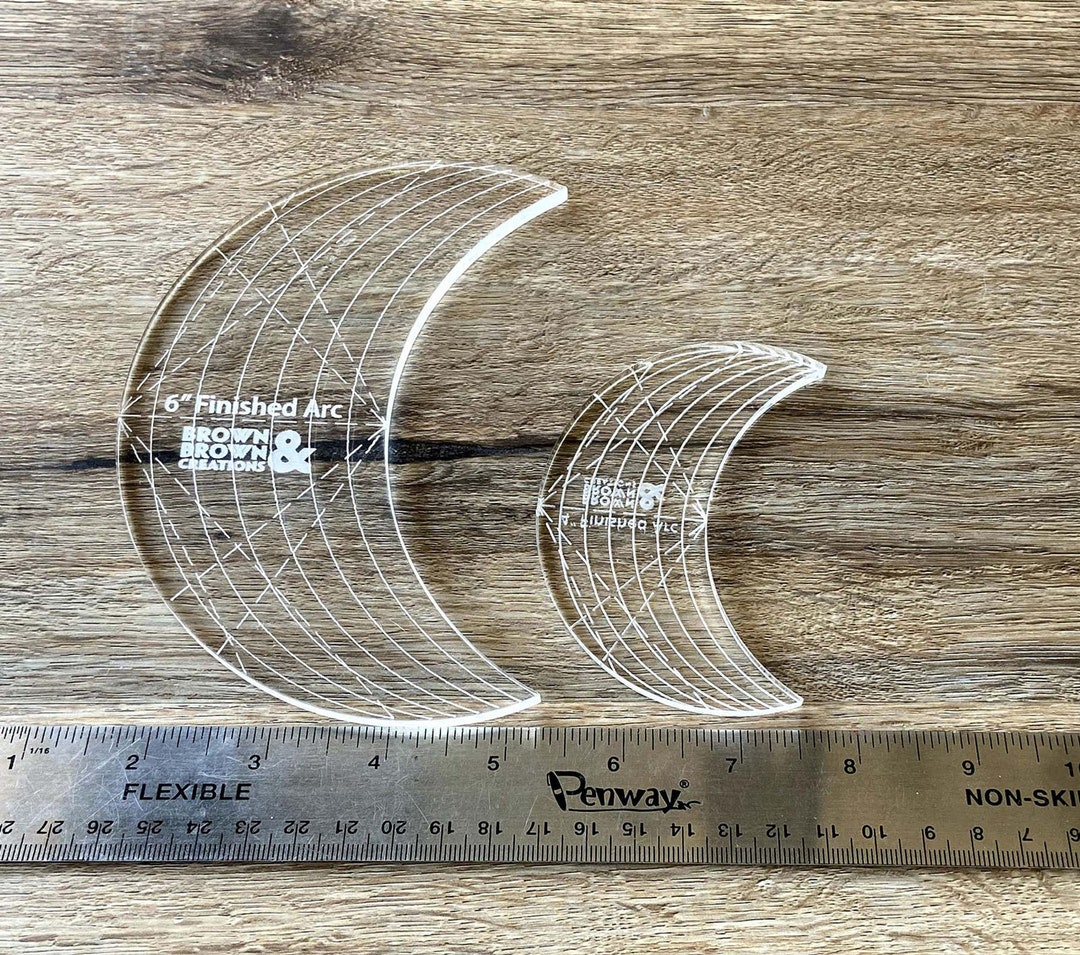 Arc, Half Circle Quilting Ruler, 6 and 4 Set, Longarm or Sit Down ...
