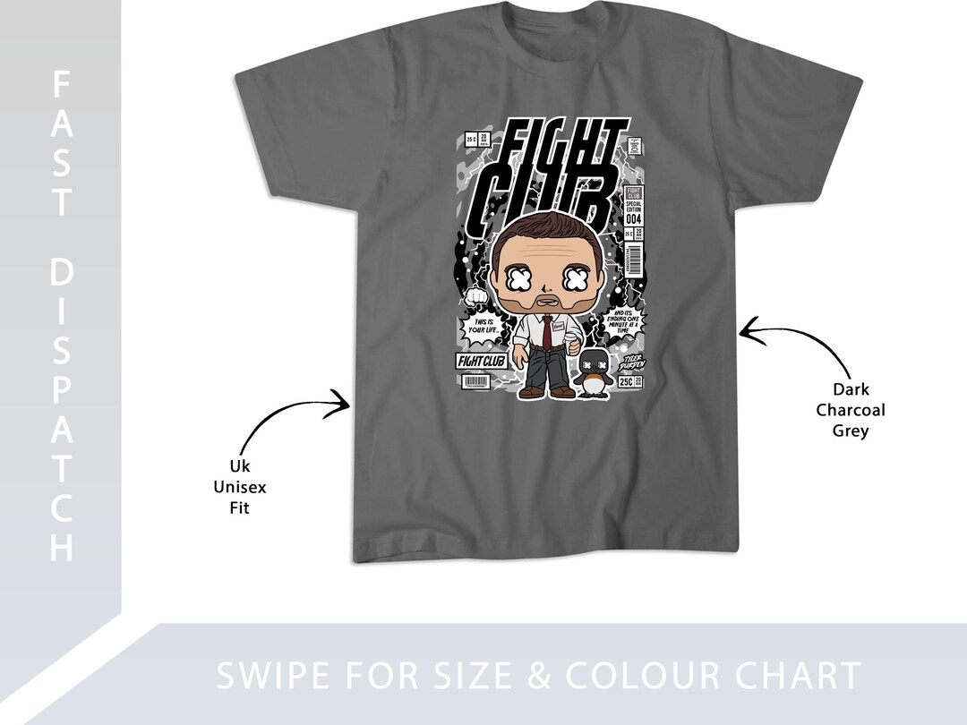 Tyler Durden Fight Club Comic T-shirt - 251226 - Etsy