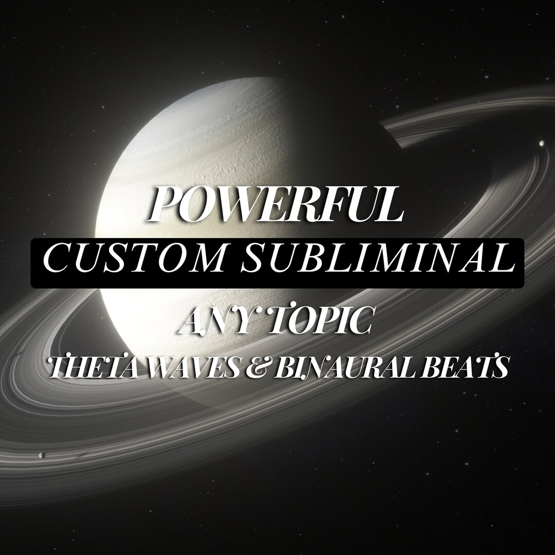 Custom Subliminal, Any Topic - Etsy