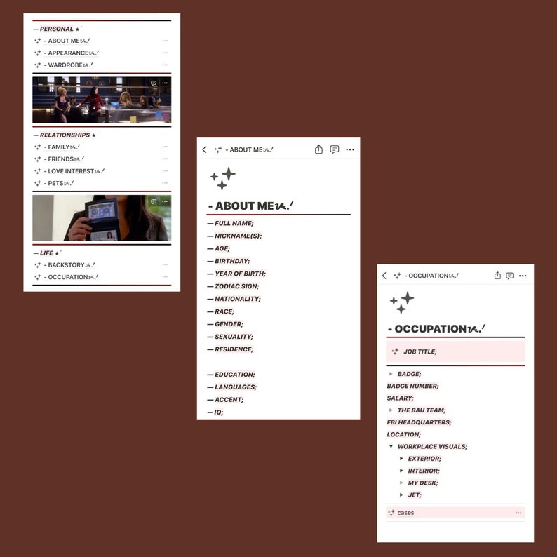 Criminal Minds Shifting Script Template, Shifting Script Template ...