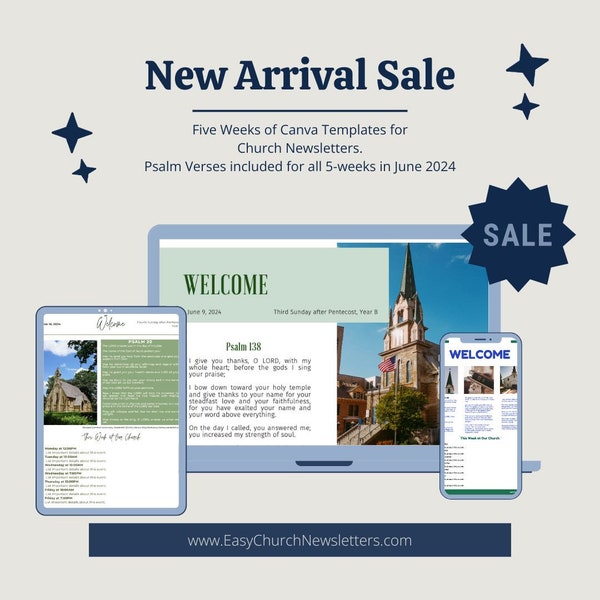 Church Newsletter Template - Etsy