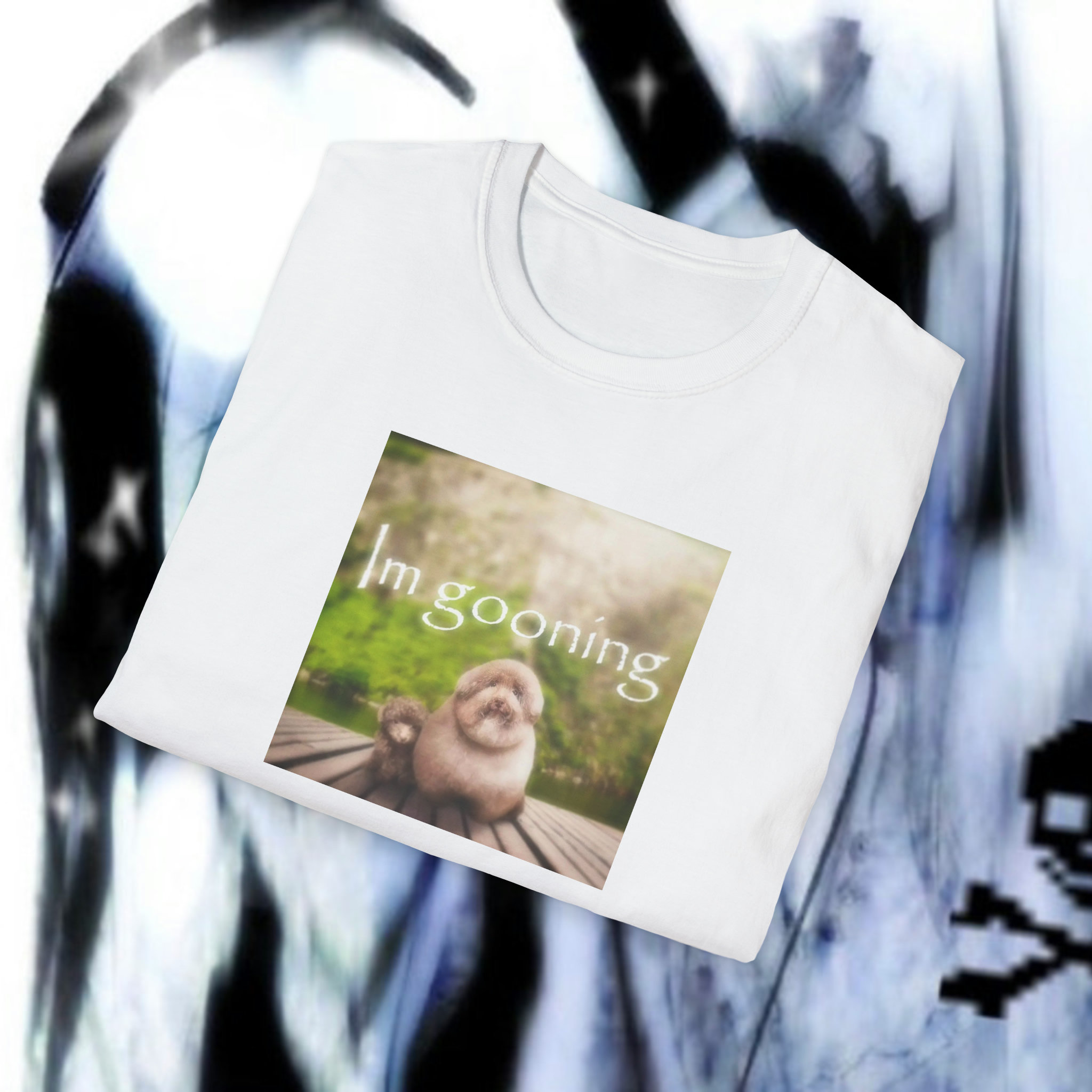 I'm Gooning T-shirt Edging Papyrus Font Meme Wait I'm Goated Hello Vro ...