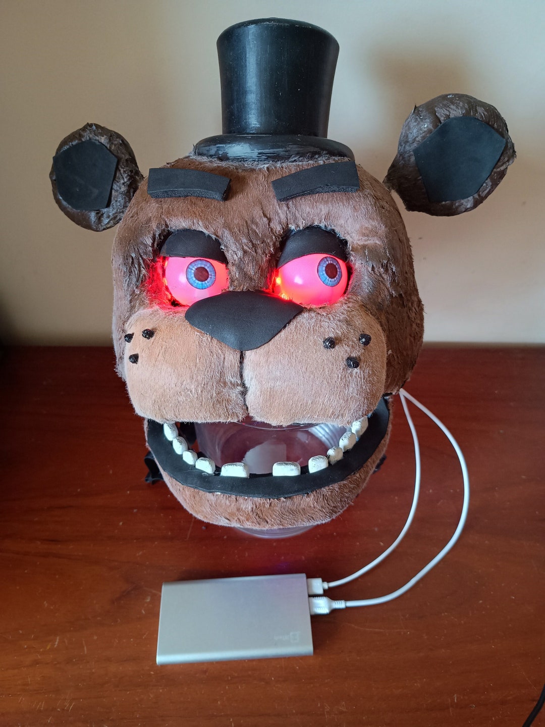 Animatronic Mask Cosplay Freddy Fazber FNAF - Etsy Australia