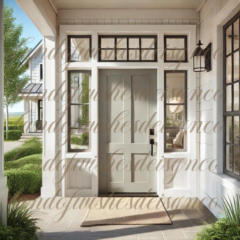 Door Mockup PNG Bundle Modern Farmhouse Front Doors, Front Door, Mockup ...