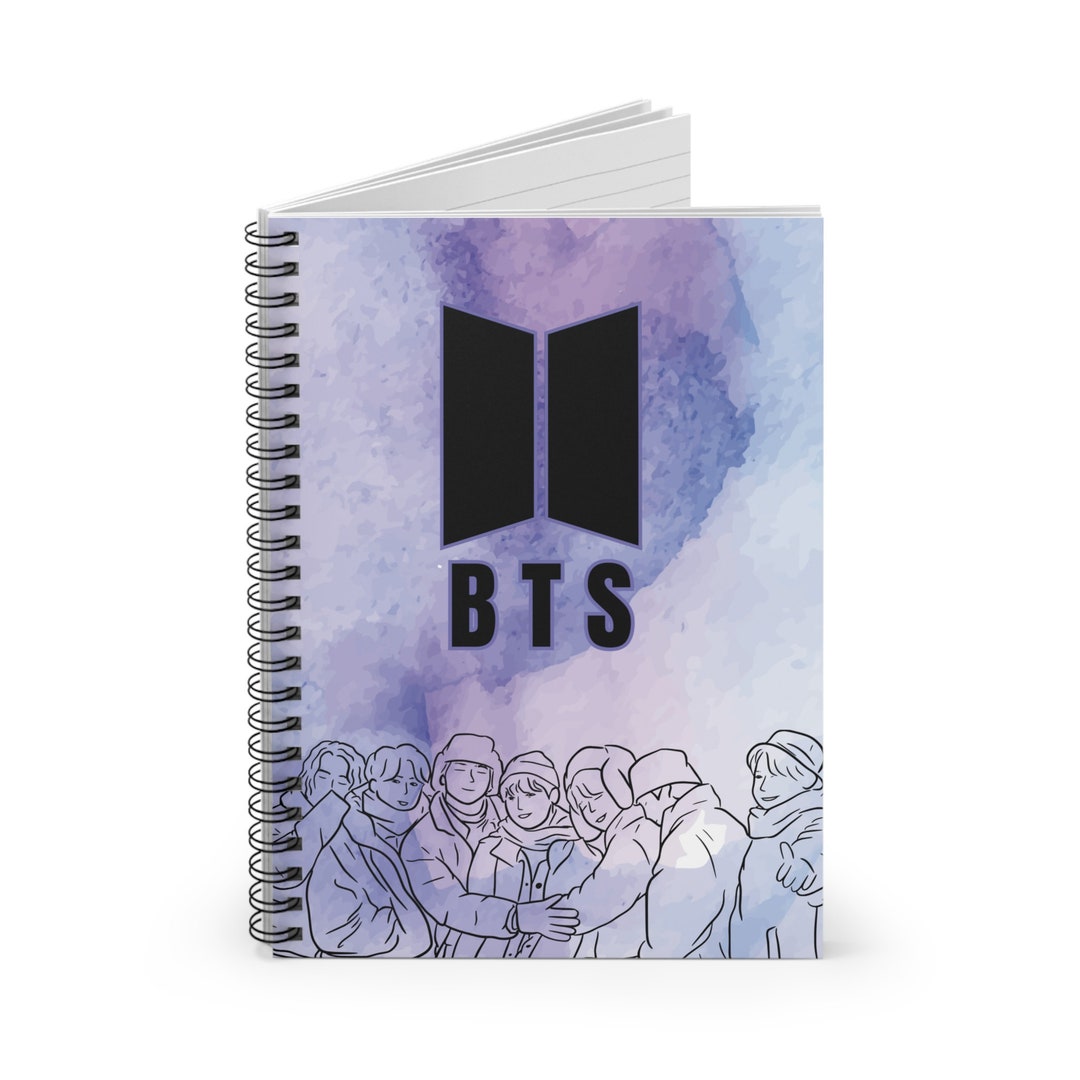 BTS Spiral Notebook, Bangtan Boys, Army, Jungkook V Jimin Suga RM J ...