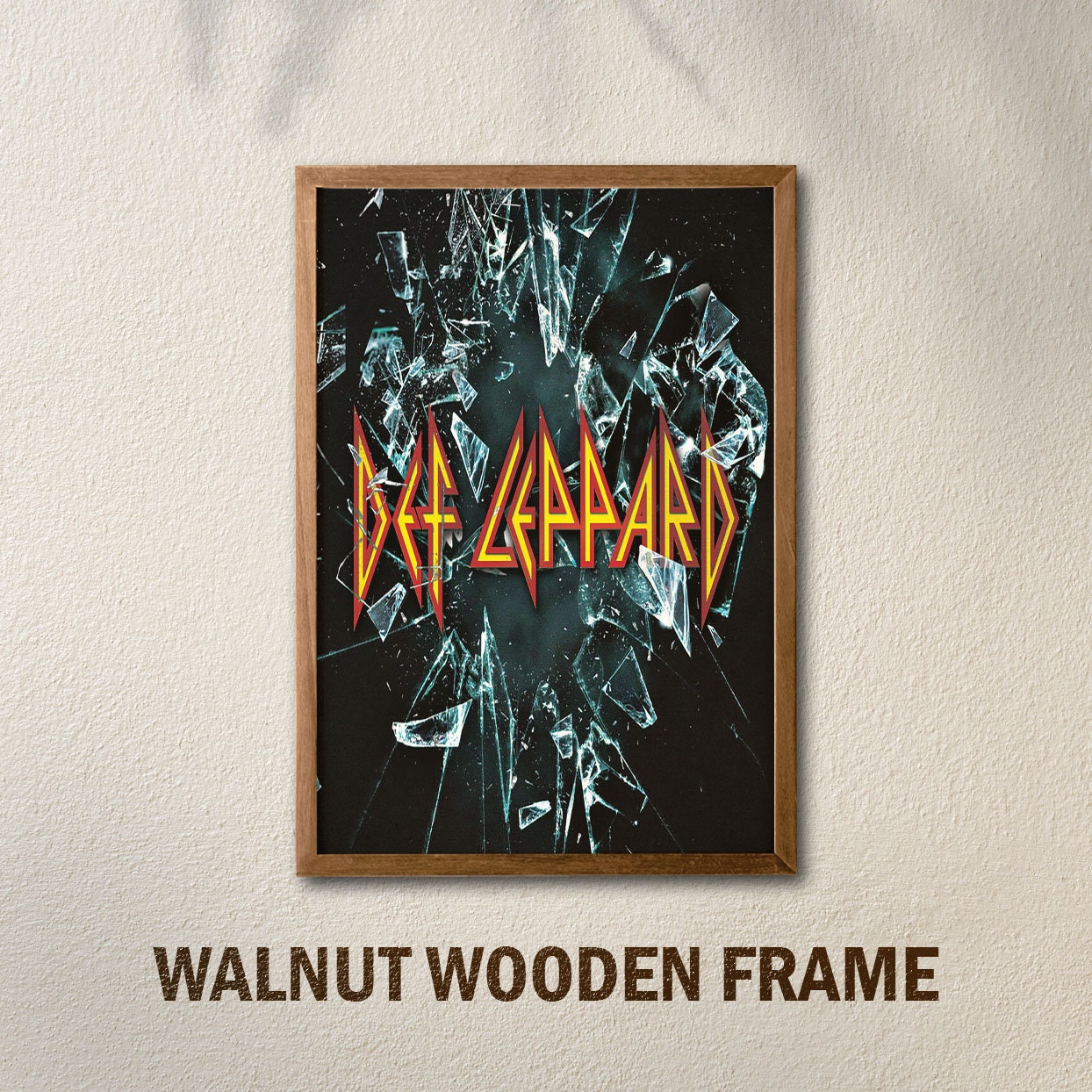 Def Leppard Painting the Dark Side of the Moon Tour Music Poster Framed ...